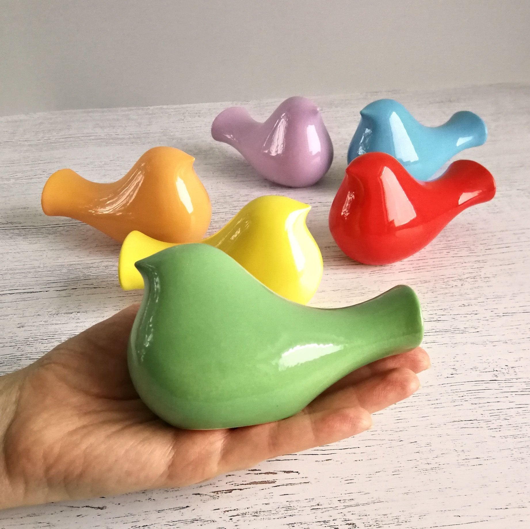 Ceramic Birds Figurines, Various Colors – CozyHomeIdeas